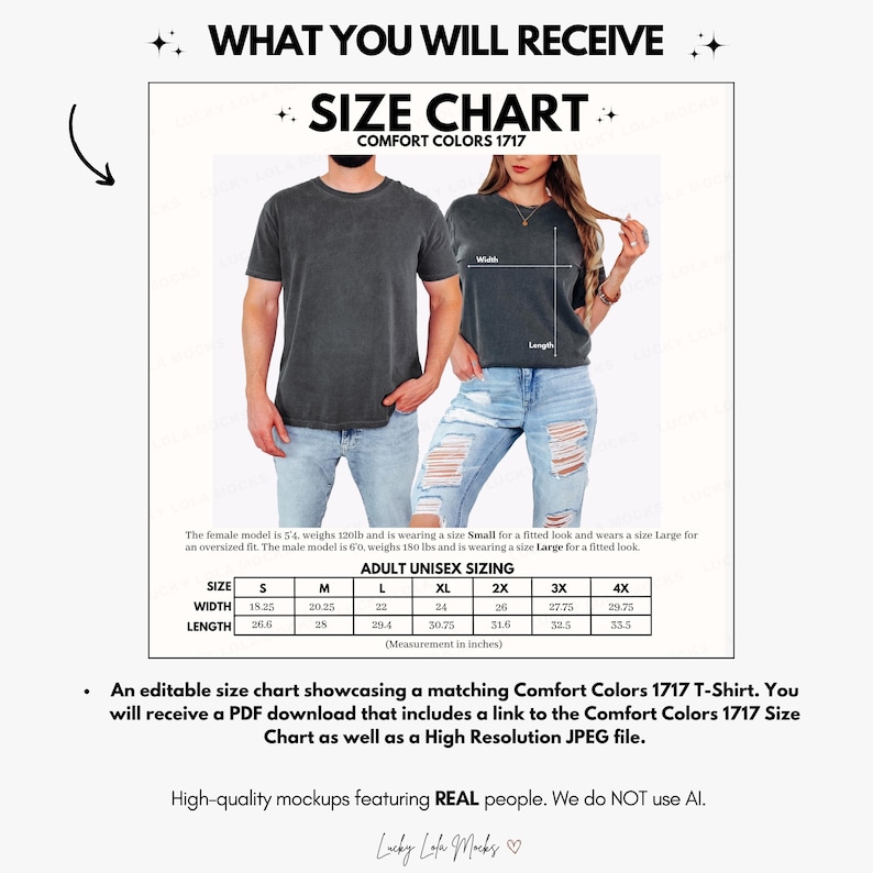 Men and Women Comfort Colors 1717 Video Starter Bundle, Comfort Colors ...