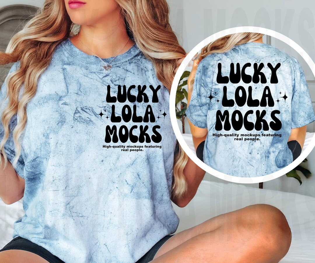 Comfort Colors 1745 Ocean Mockup, Color Blast T-shirt, Colorblast ...