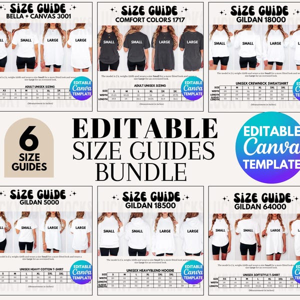 Dtf Size Chart - Etsy