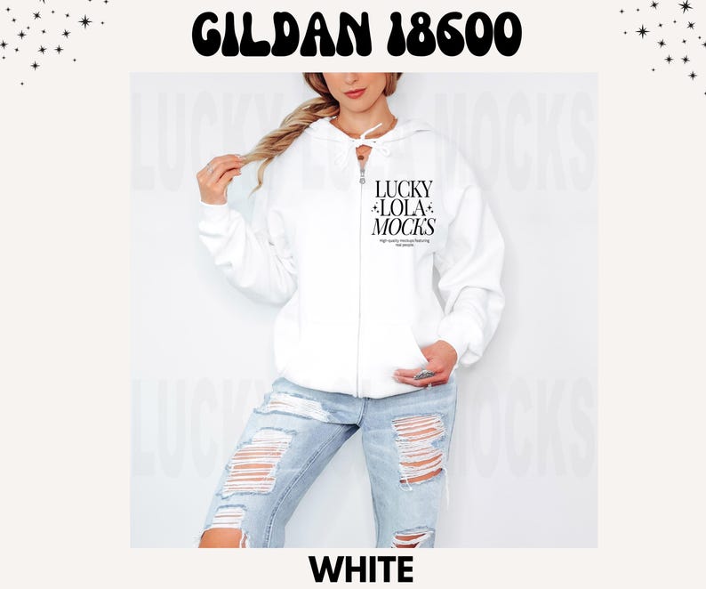 Gildan 18600 Mockup Bundle, 18600 Mockup, Gildan Zip Hoodie Mockup ...