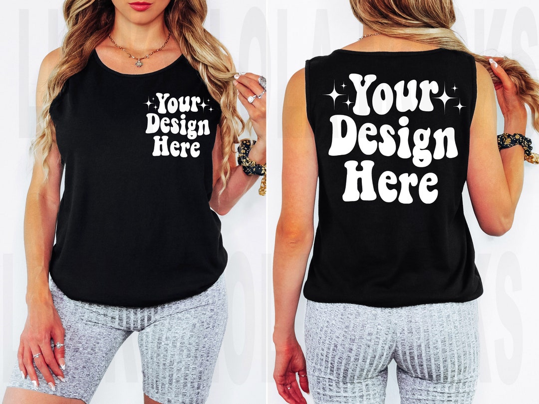 Comfort Colors 9360 Black Mockup, Comfort Colors Tank Mockup, 9360 ...