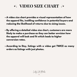 Editable Bella Canvas 3001 Video Size Chart, Oversized Size Chart ...