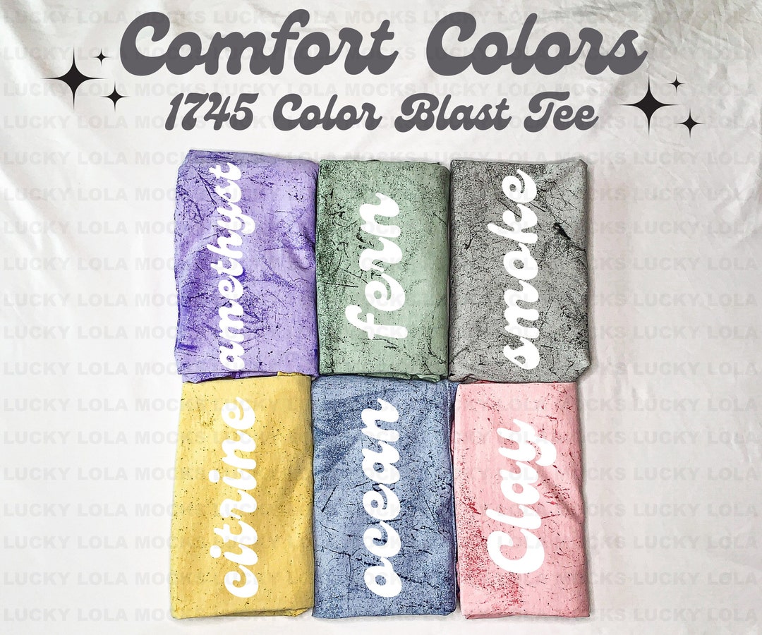 1745 Color Chart, Color Blast Mockup, 1745 Mockup, 1745 Color Size ...