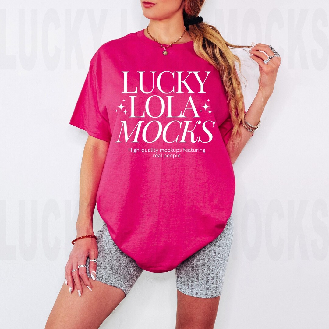 Gildan 5000 Heliconia Mockup, Gildan 5000 Mockup, Gildan Shirt Mockup ...