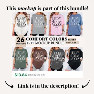 Comfort Colors 1717 Crunchberry Mockup, Comfort Colors Crunchberry ...