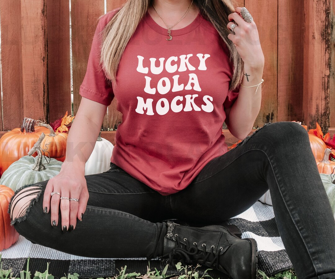 Bella Canvas 3001 Rust Mockup, Fall Shirt Mockup, Fall Mockup, Model ...