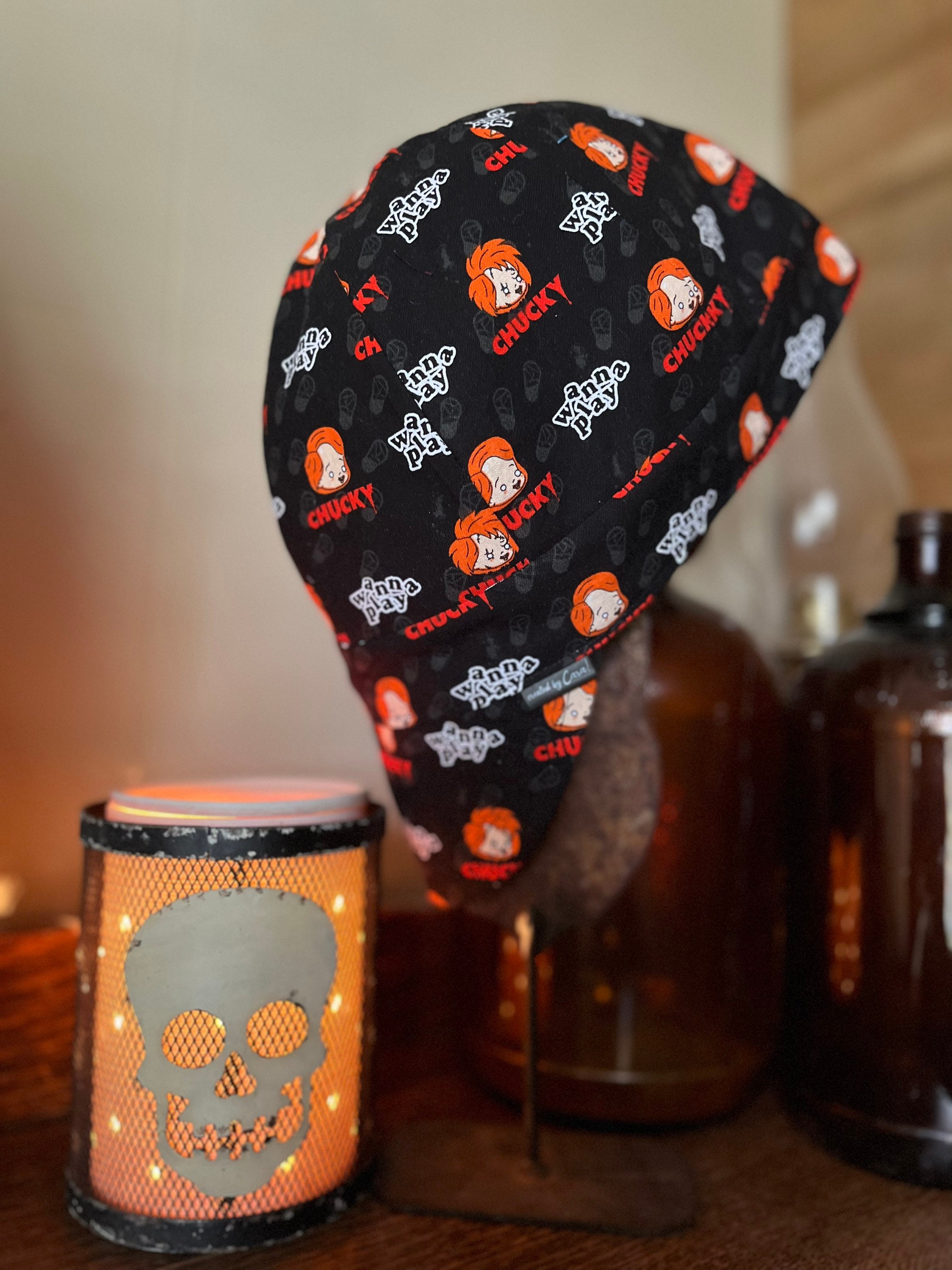 Horror Welding Cap Hardhat Liner Beanie Skull Cap Handmade Reversible ...