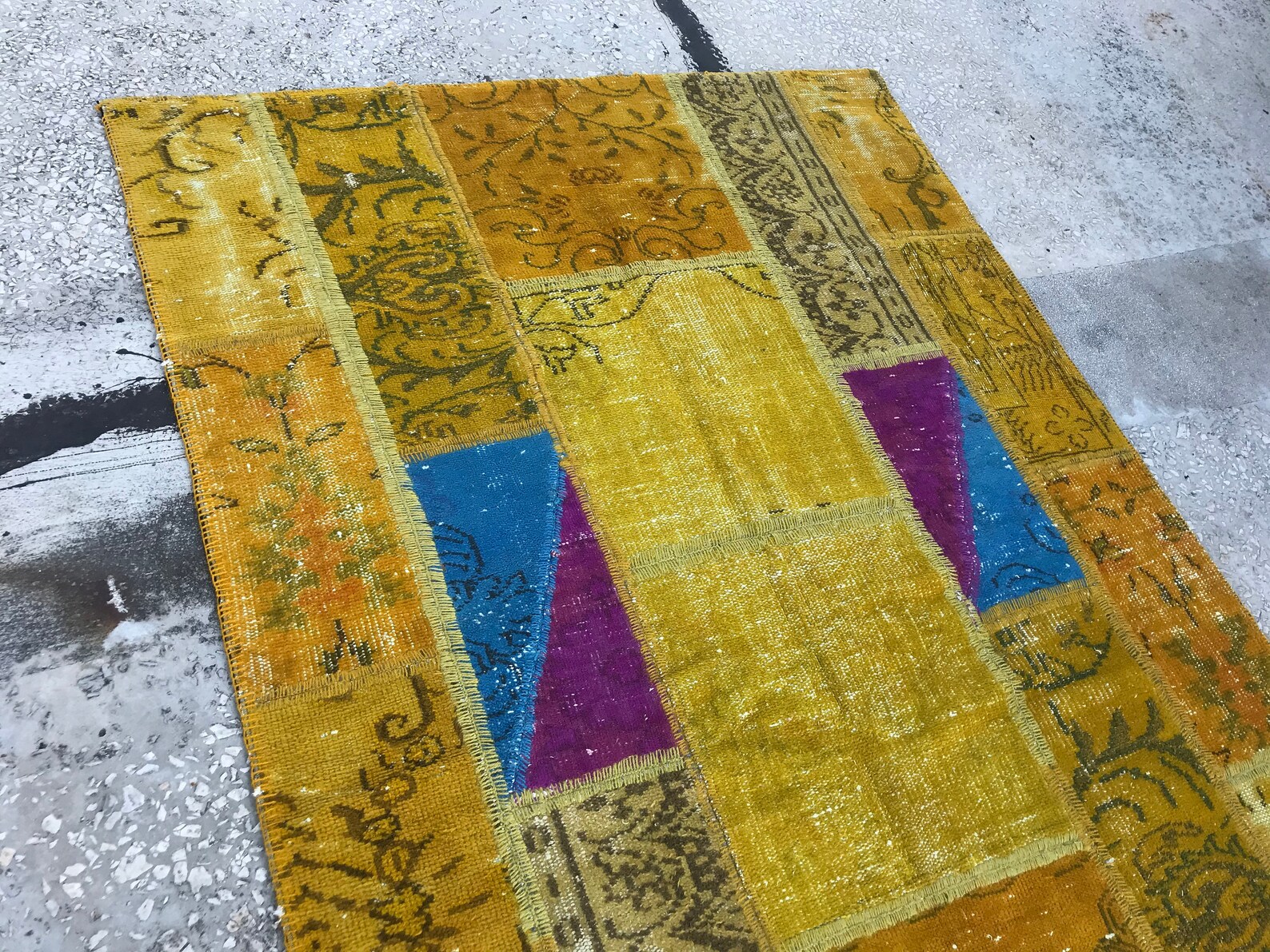 Colorful Turkish Rug/ Vintage Rug / Bohemian Rug/ Area Rug / | Etsy