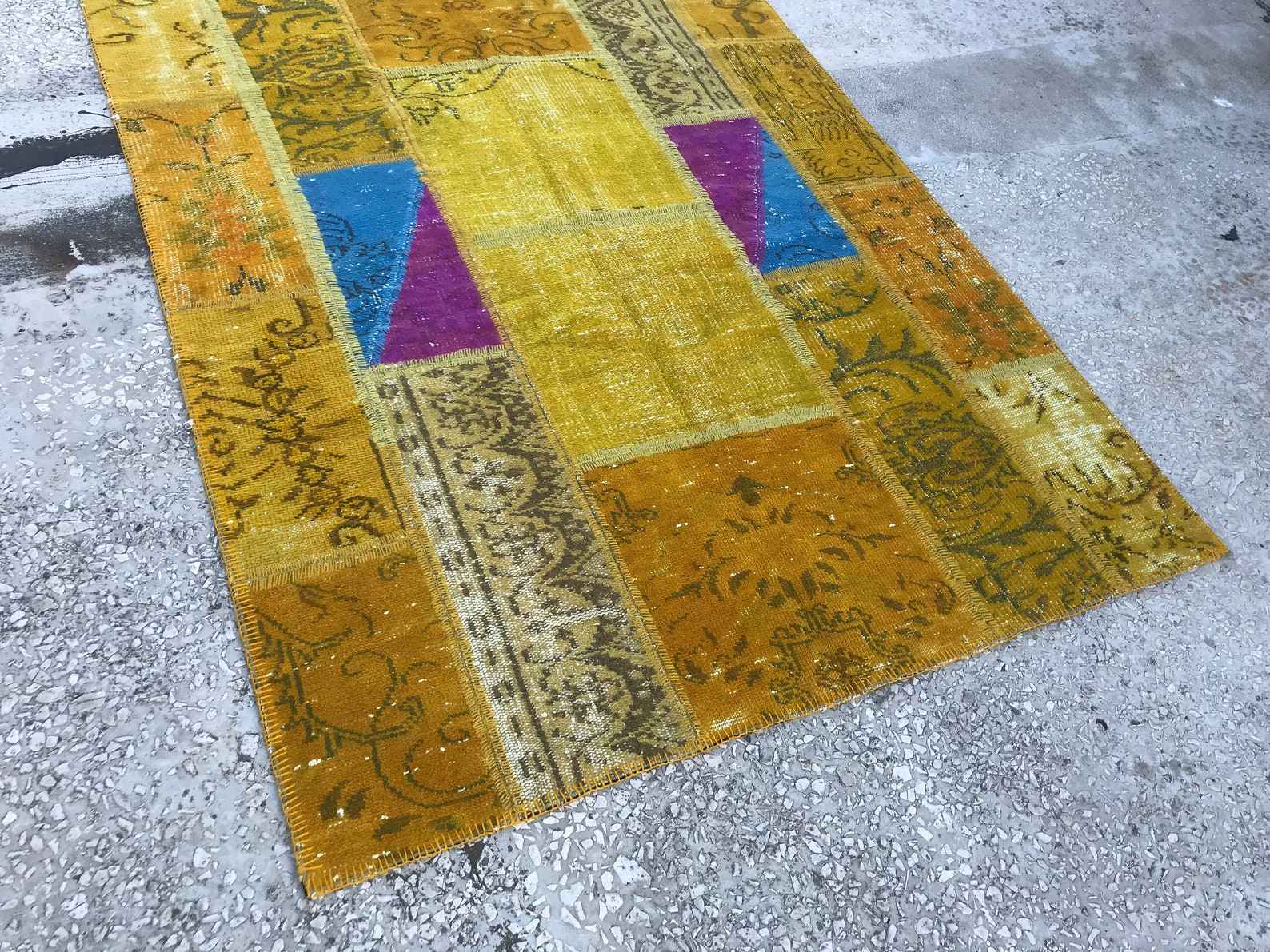 Colorful Turkish Rug/ Vintage Rug / Bohemian Rug/ Area Rug / | Etsy