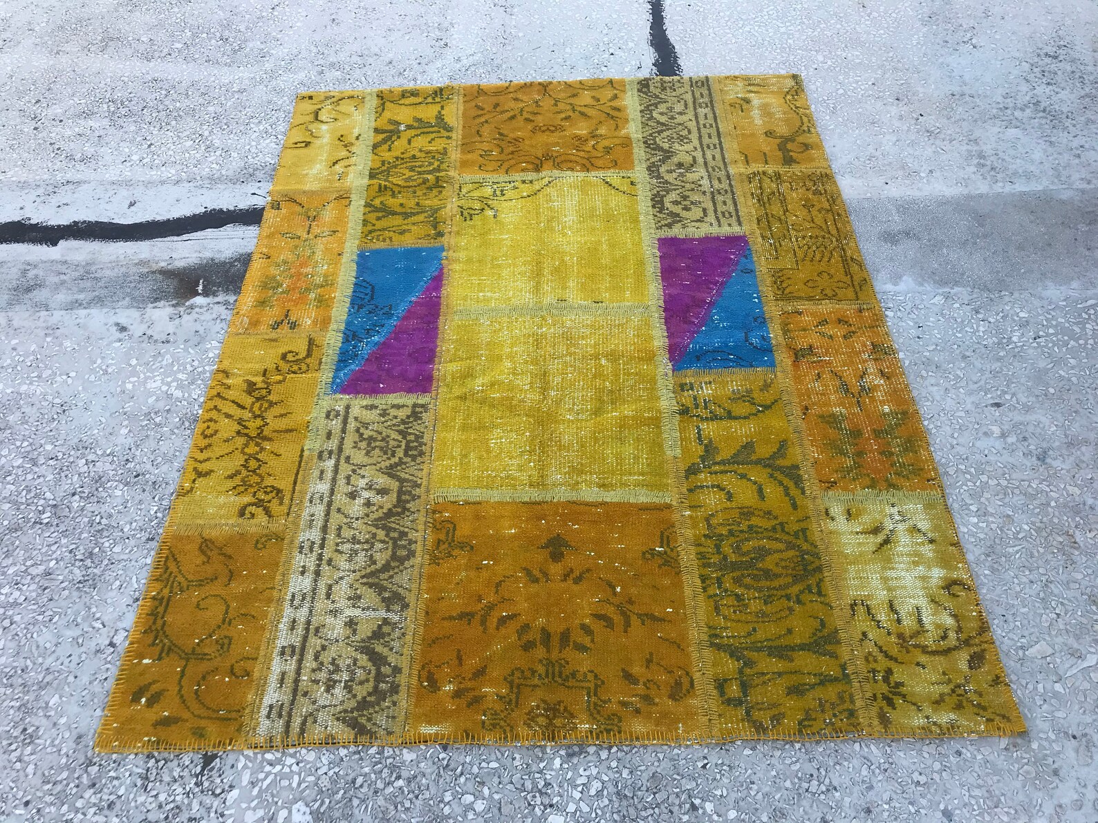 Colorful Turkish Rug/ Vintage Rug / Bohemian Rug/ Area Rug / | Etsy