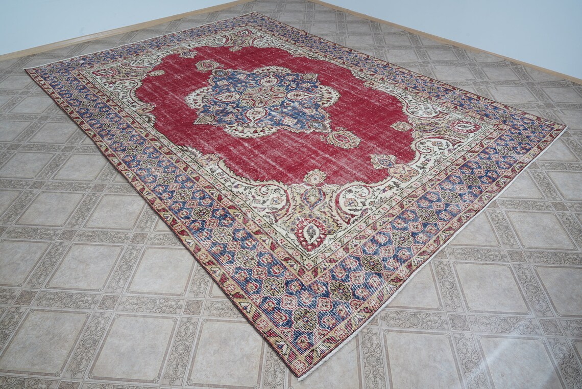 Large Vintage Rug Extra Large Area Rug Antique Rug Turkish - Etsy
