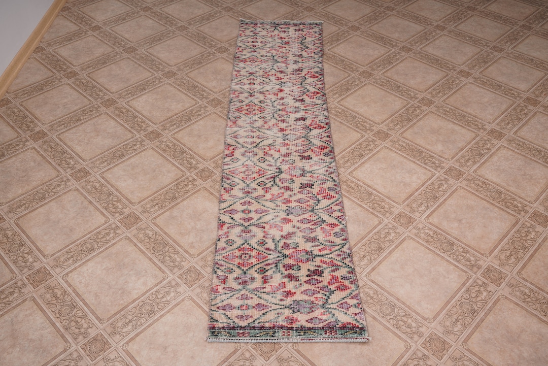 2x7 Runner Rug, Small Vintage Runner, Turkish Runner 2x7, Oushak Runner ...