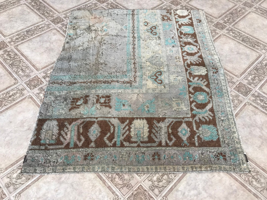 2.7x3.4 Ft, Oushak Rug, Turkish Small Rug, Decorative Small Rug ...