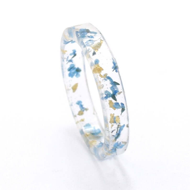 Fine Resin Ring Inspired by Nature Crystal Resin Blues | Etsy