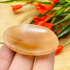 Caramel Honey Worry Stones | Thumb Stones | Calcite Massage Stones ...