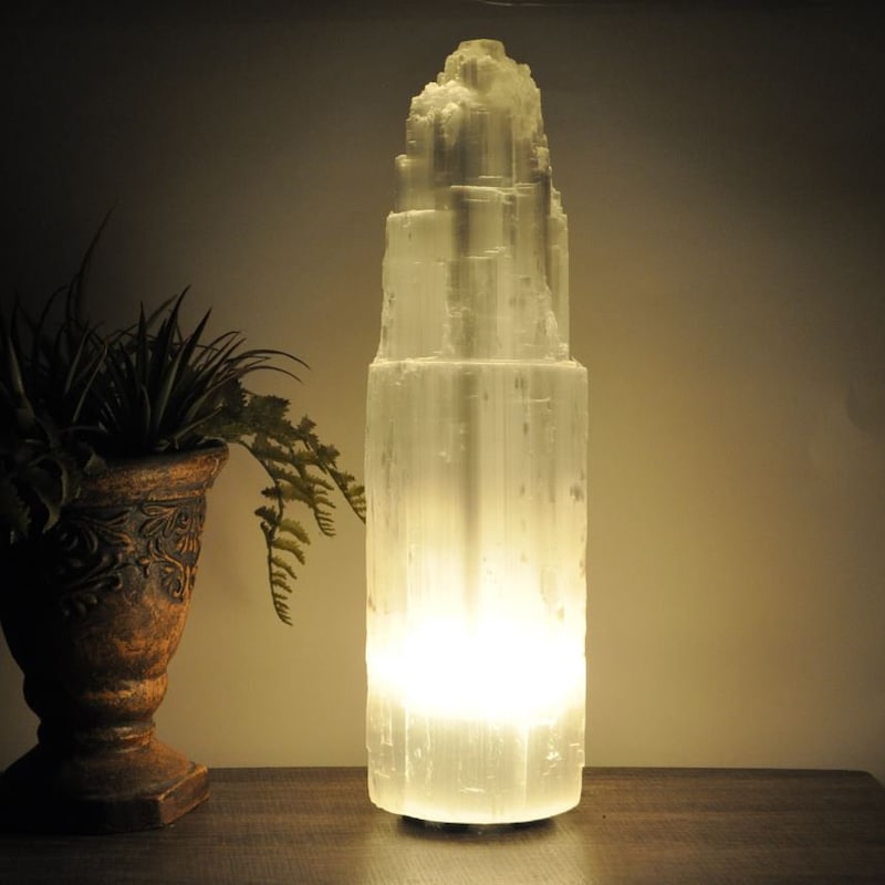 Selenite Lamp - Etsy
