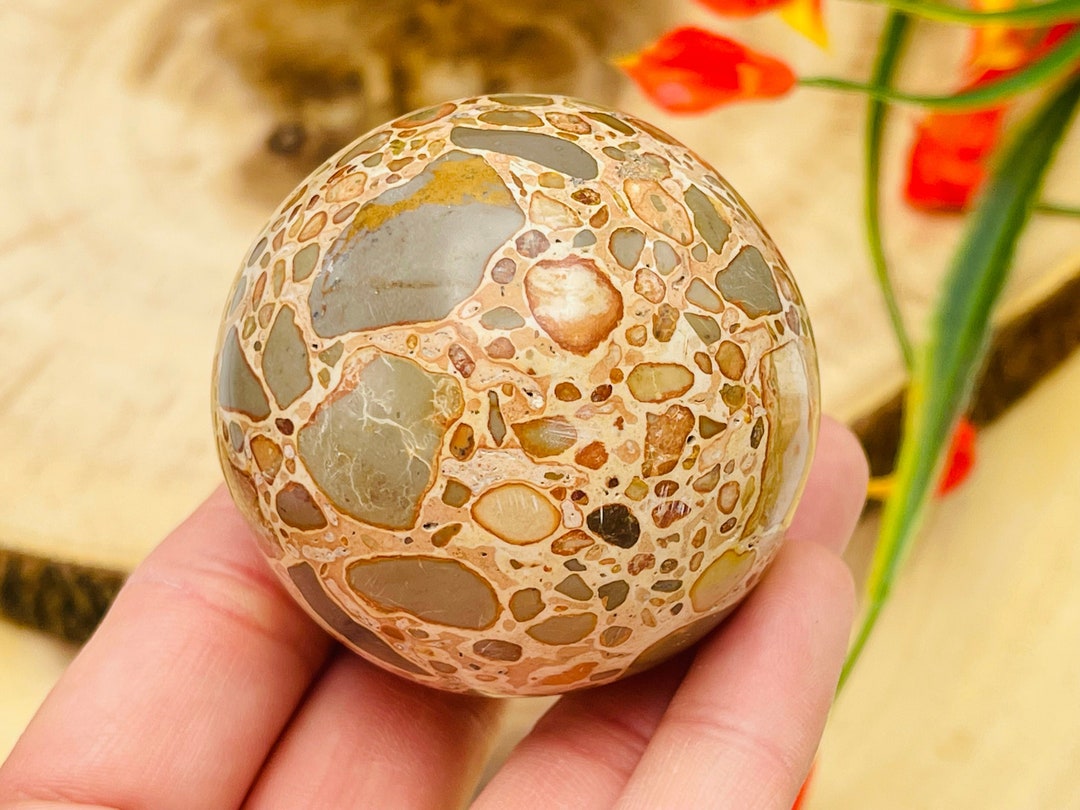 Leopardite Sphere | Leopardite Jasper | Leopardite Agate | Chakra ...