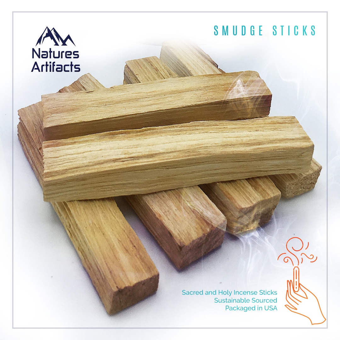 Sacred Palo Santo Wood Smudge Bundle Incense Sticks, Pack of 6 - Etsy