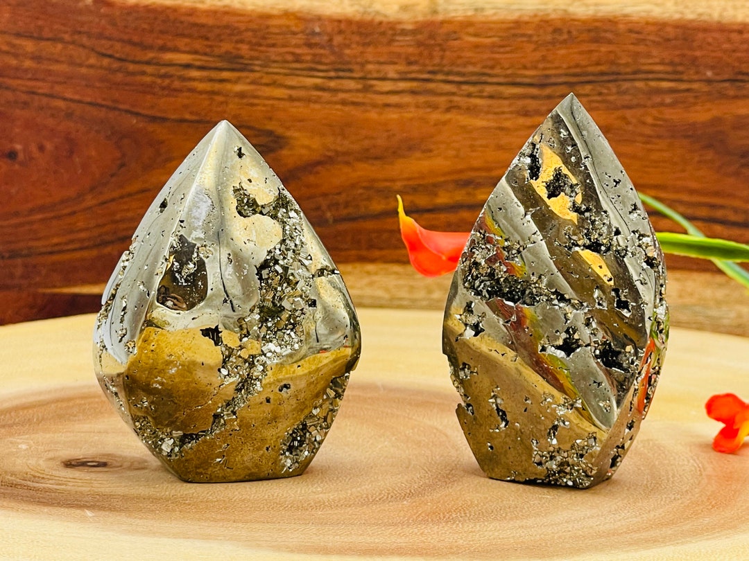 Pyrite Free Form, Fools Gold Fire Flame, Healing Crystal Decor - Etsy