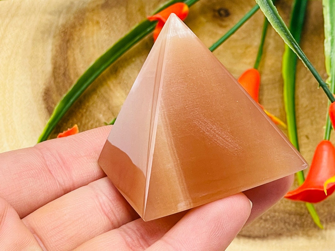 Caramel Honey Calcite Pyramid, Healing Crystal Pointer, Home Decor - Etsy