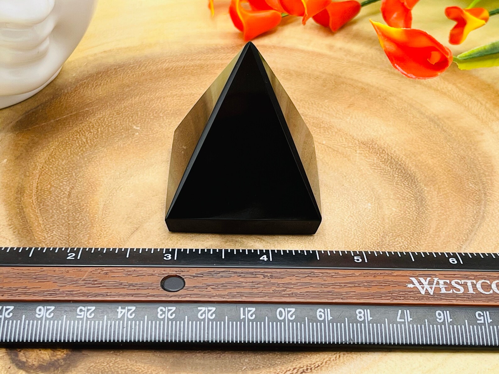 Black Obsidian Pyramid Black Obsidian Crystal Obsidian - Etsy