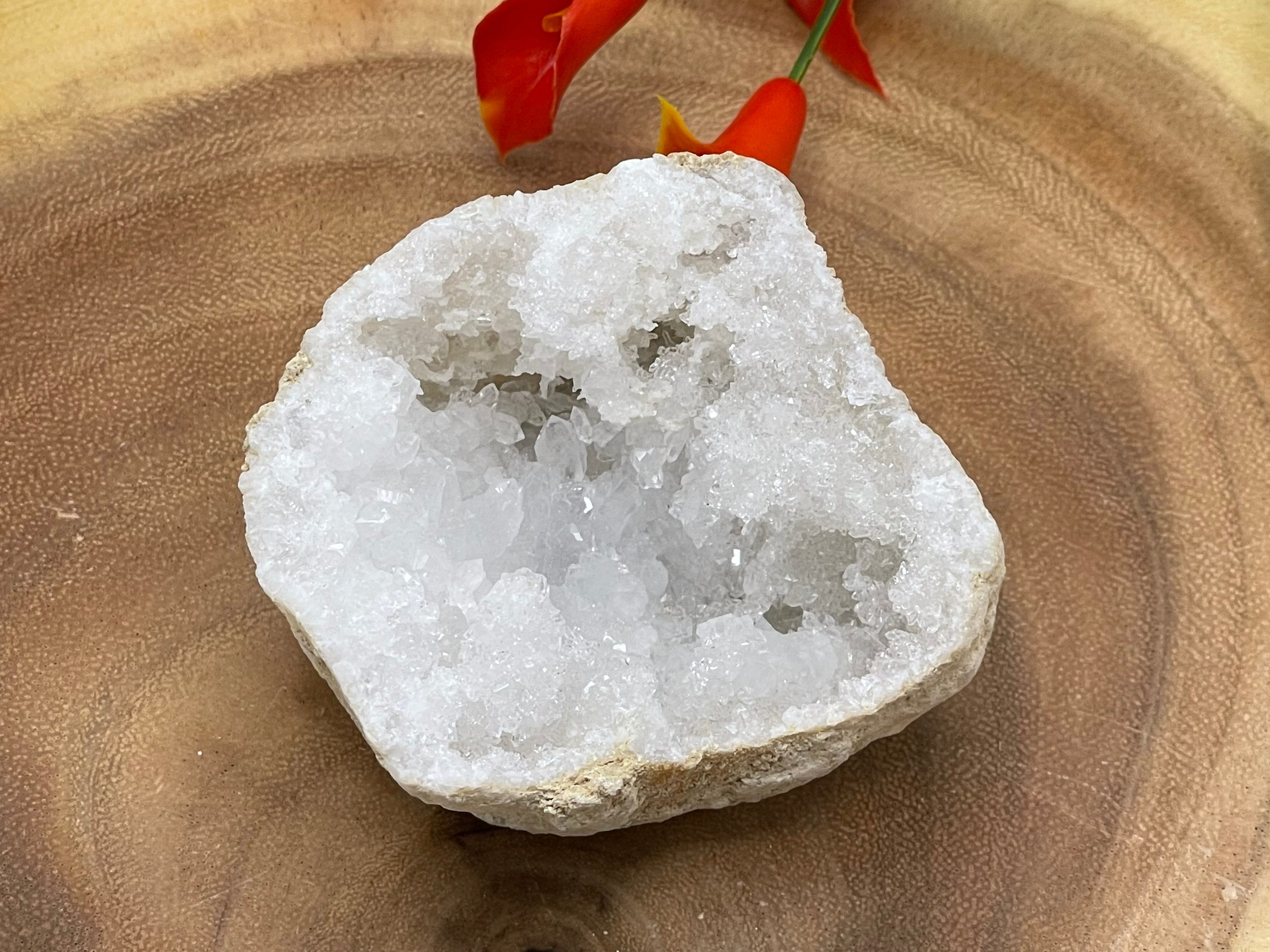 Crystal Quartz Geode Clear Quartz Geode L Rock Geode - Etsy