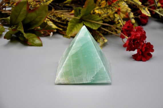 Aqua Blue Pyramid Caribbean Blue Calcite Pyramid Handmade | Etsy
