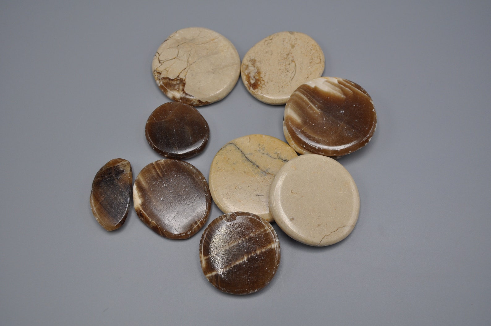 Root Beer Calcite Smooth Stones | Chocolate Calcite | Handmade ...