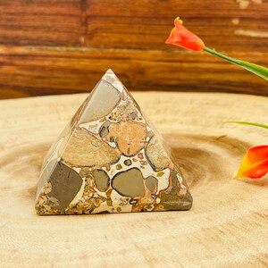 Leopardite Pyramid | Leopardite Jasper | Leopardite Agate | Healing ...