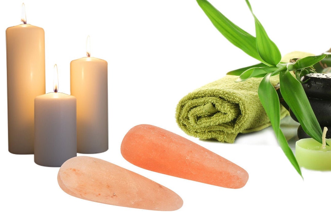 Himalayan Pink Salt Massage Wand, Set of 2, Spa Massage, 5 Inches - Etsy