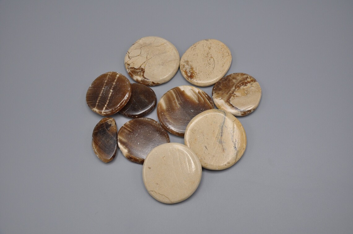 Root Beer Calcite Smooth Stones | Chocolate Calcite | Handmade ...