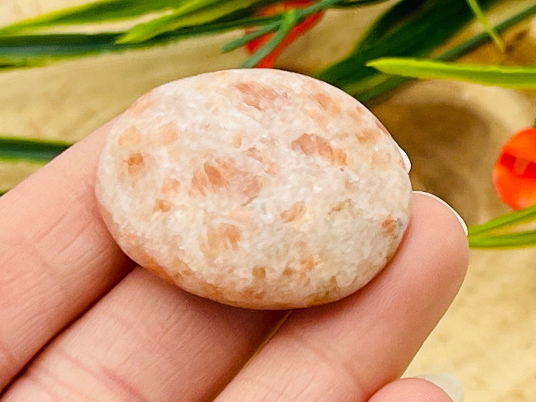 Sunstone Smooth Stone | Sunstone Crystal Stone | Pocket Smooth Stone ...