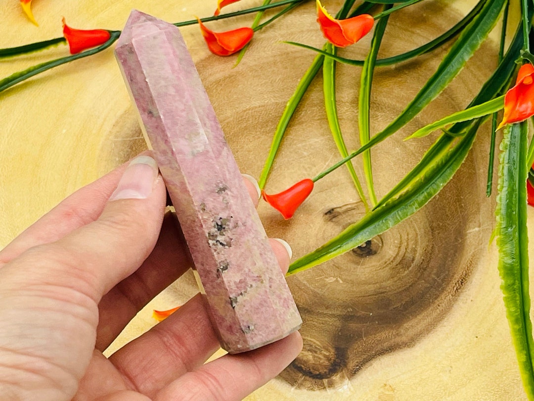 Rhodonite Obelisk Rhodonite Tower Rhodonite Crystal Point - Etsy