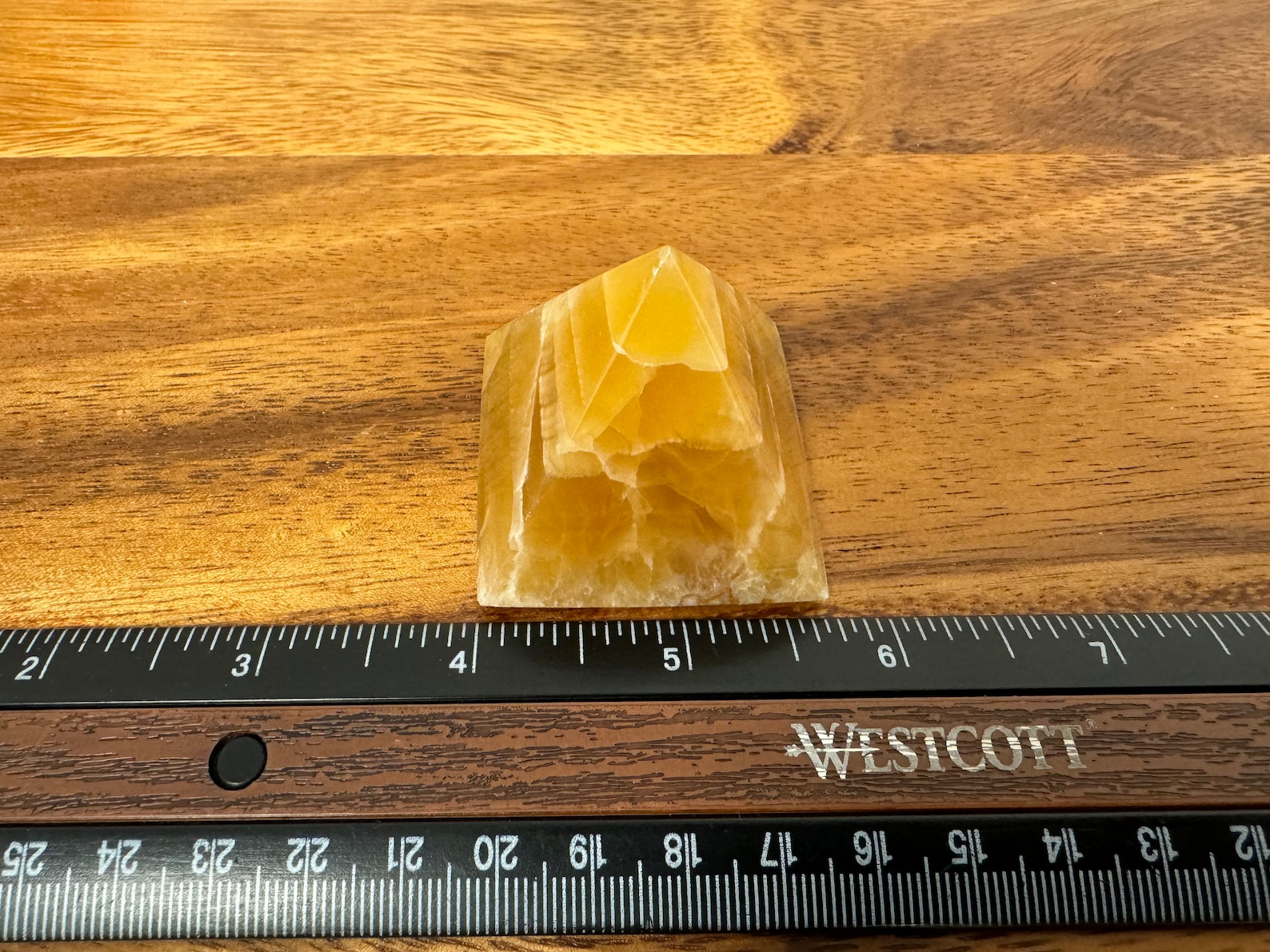 Honey Citrine Calcite Pyramid Citrine Calcite Crystal Healing Crystal ...