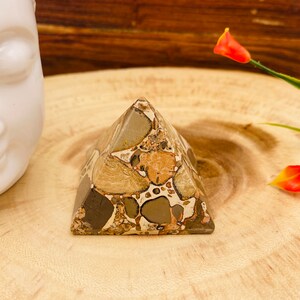 Leopardite Pyramid | Leopardite Jasper | Leopardite Agate | Healing ...