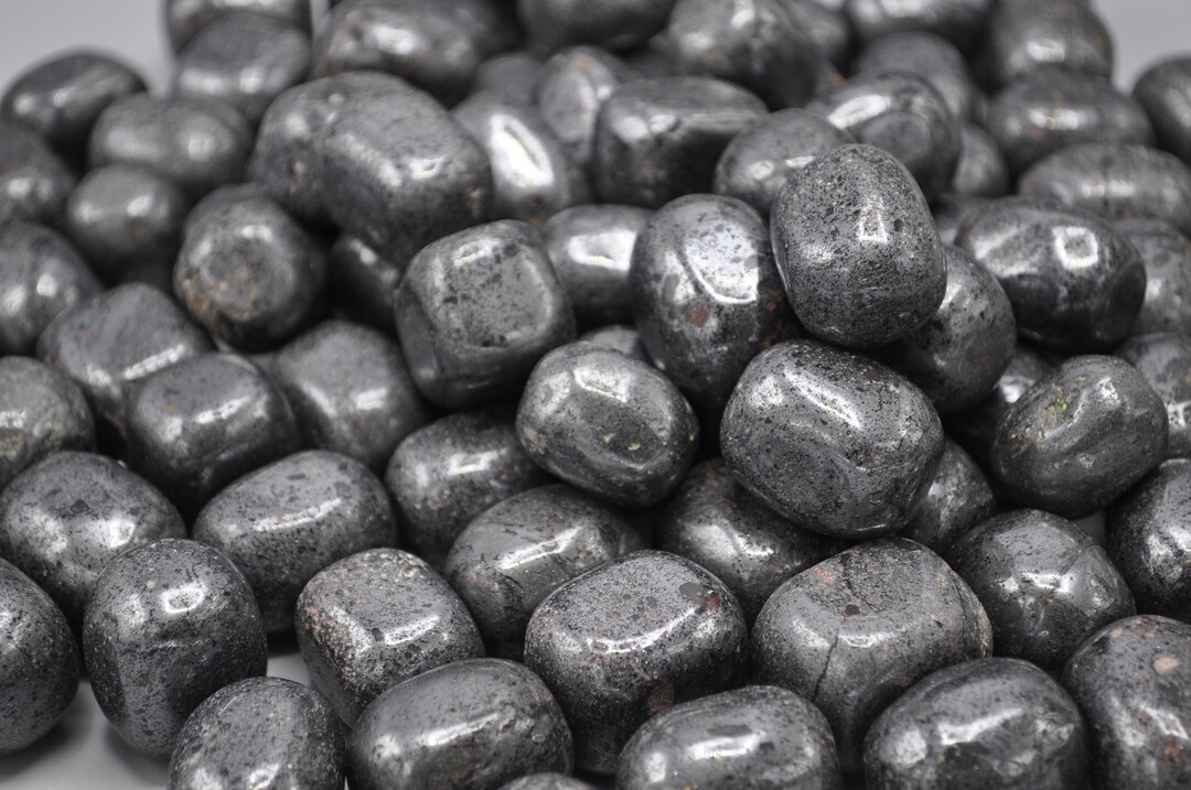 Large Hematite Tumbled Stones, Tumbled Hematite Pocket Stone, Root ...