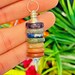 7 Chakra Disk Pendulum With Silver Plated Faceted Chain, Healing ...