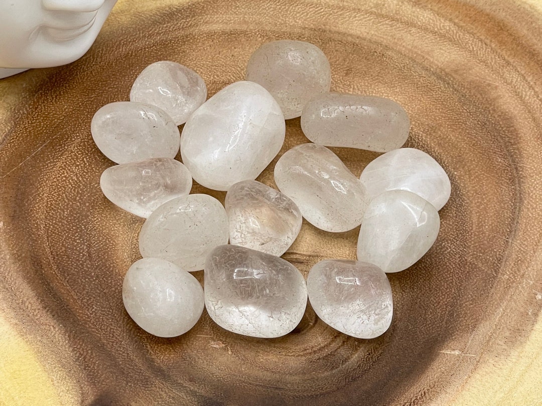 Clear Quartz Crystal Tumbled Stone, Crystal Quartz Tumbled Rocks, Crown ...