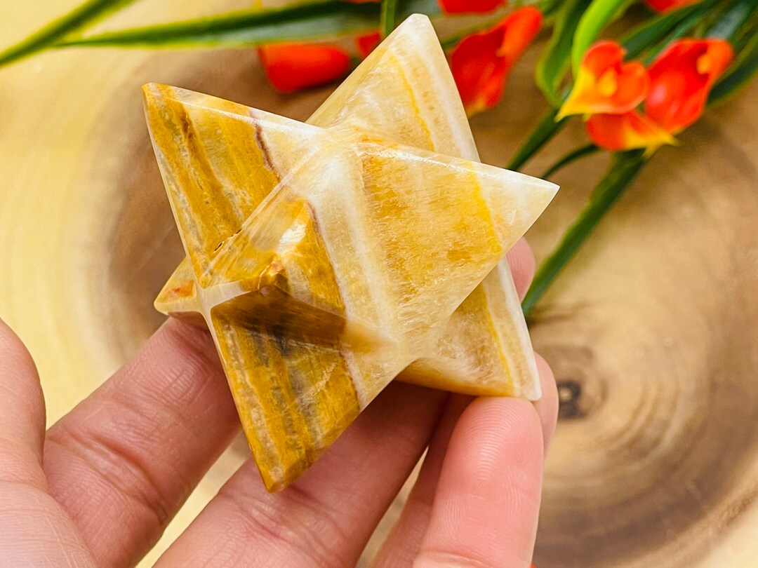 Yellow Onyx Merkaba Crystal Merkaba Healing Stone - Etsy