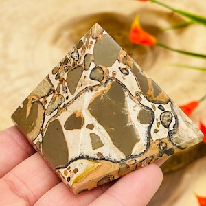Leopardite Pyramid | Leopardite Jasper | Leopardite Agate | Healing ...