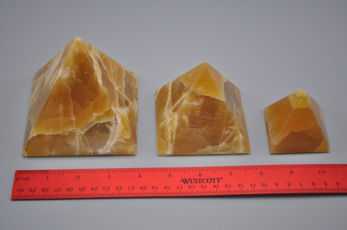 Honey Citrine Calcite Pyramid Citrine Calcite Crystal | Etsy