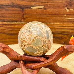 Leopardite Sphere | Leopardite Jasper | Leopardite Agate | Chakra ...