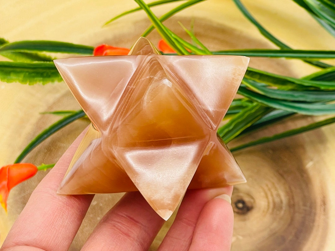 Caramel Calcite Merkaba | Honey Caramel Calcite Merkaba Star | Handmade ...