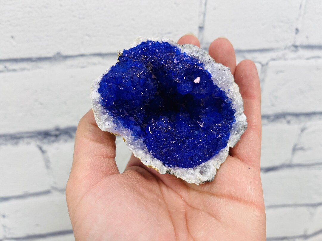 Dyed Crystal Quartz Geode, Purple Rock Cluster Geode, Pick Your Size - Etsy
