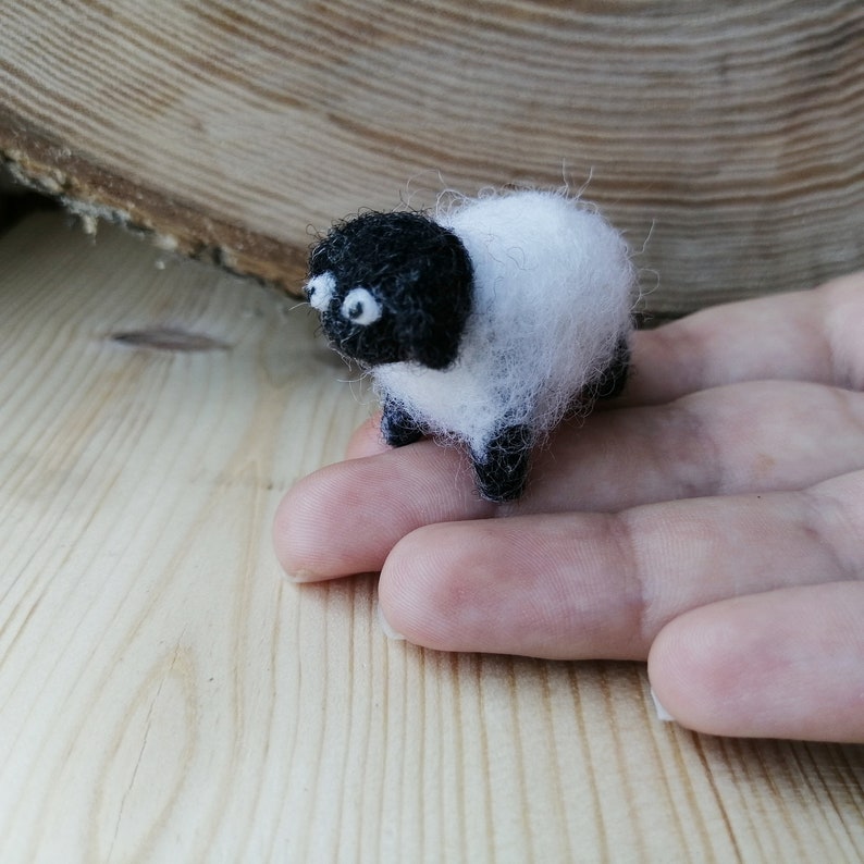 Needle felted sheep miniature sheep felt lamb wool needle | Etsy