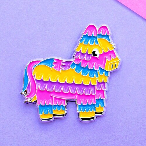Piñata Enamel Pin Mexican Lapel Pin Latinx Pin Badge | Etsy