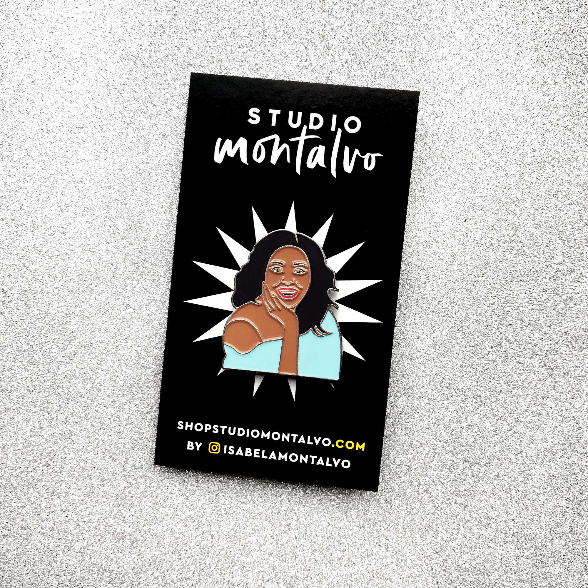 Michelle Obama Enamel Pin First Lady Pin Badge Becoming - Etsy