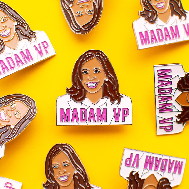 Kamala Harris Enamel Pin Madam Vice President Lapel Pin | Etsy
