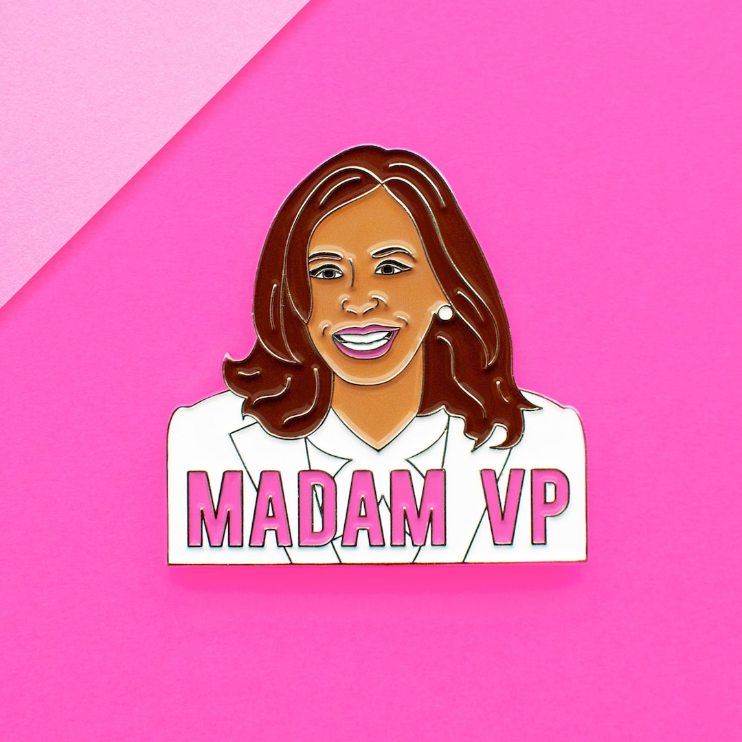 Kamala Harris Enamel Pin Madam Vice President Lapel Pin Democrat Pin ...