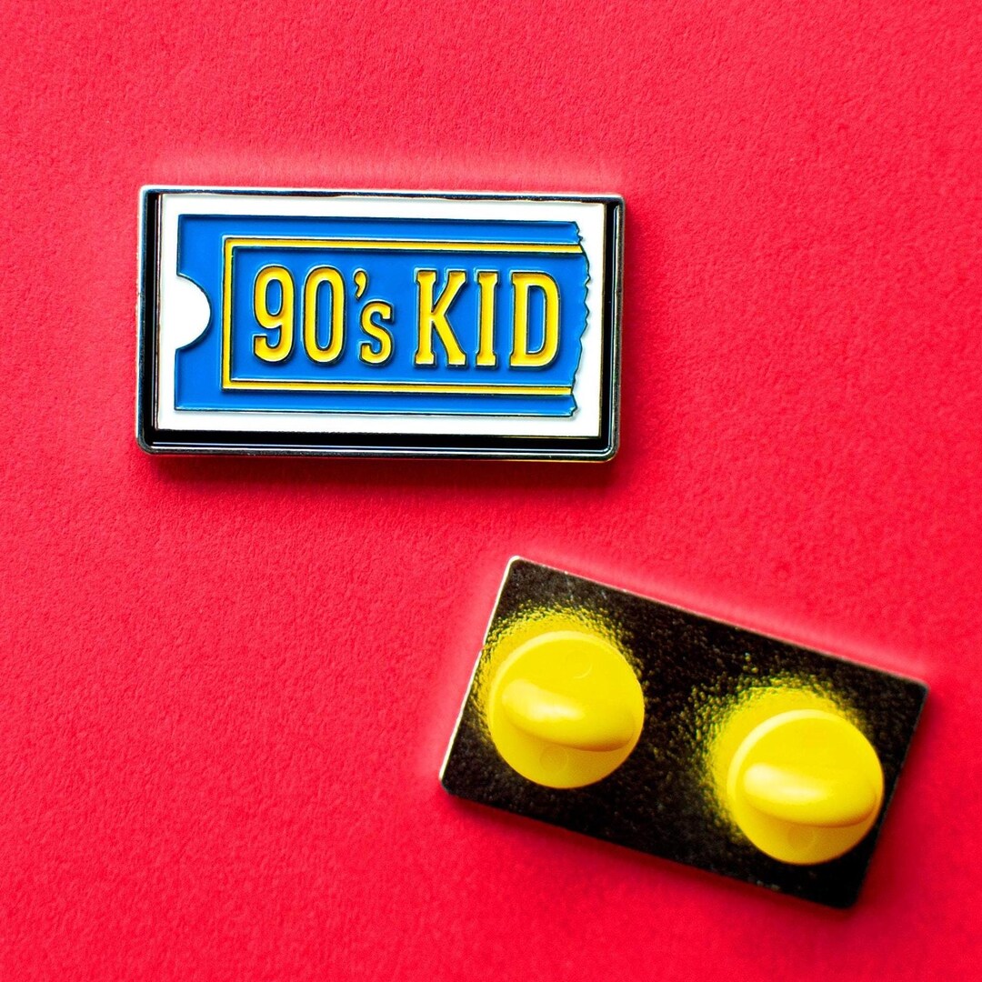 90s Kid Enamel Pin - Millennial Lapel Pin - Nostalgia Pin Badge - Etsy